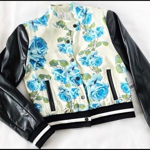 Mural | Jackets & Coats | Mural Turning Rose Letterman Jacket | Poshmark